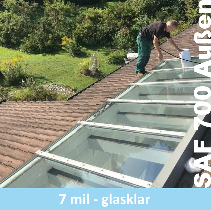 Splinter protection film SAF 700 clear exterior